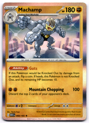 Pokemon TCG - Machamp 068/165 - Scarlet & Violet 151 - Near Mint HOLO ...