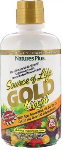 Source Of Life Gold Liquid Energy Multivitamin By Nature's Plus - 30 ...