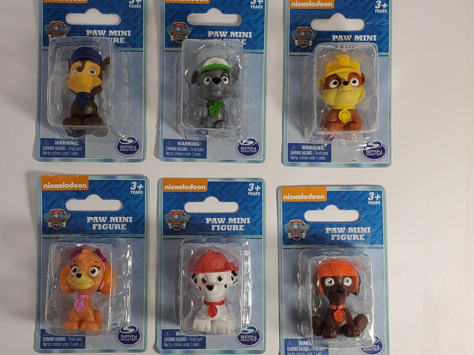Paw Patrol Mini Figures lot of (6) Brand New Sealed 1.5” Nickelodeon | eBay