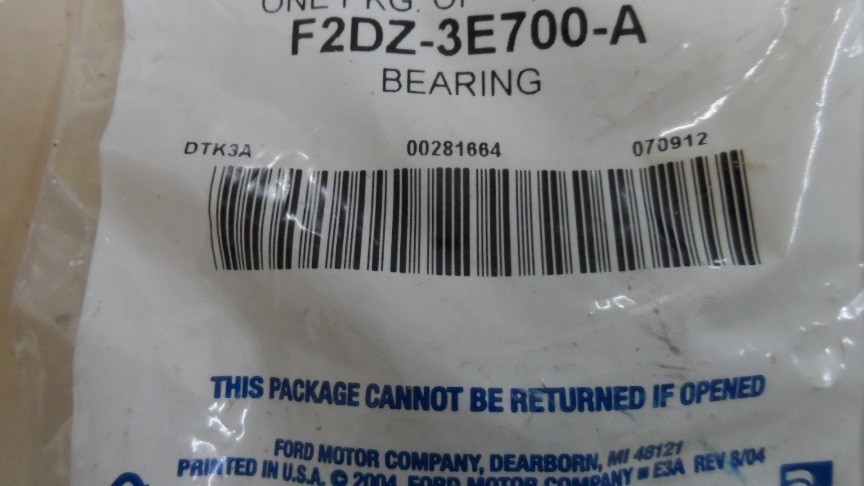 OEM 1992 - 1997 Ford Thunderbird Ignition Cylinder Bearing F2DZ-3E700A ...