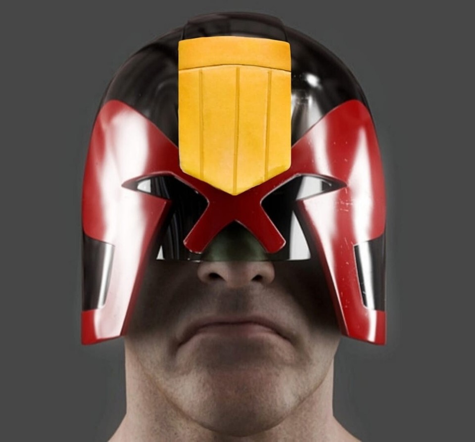 Judge Dredd Helmet Wearable Steel Helmet Replica Cosplay Helmet | eBay