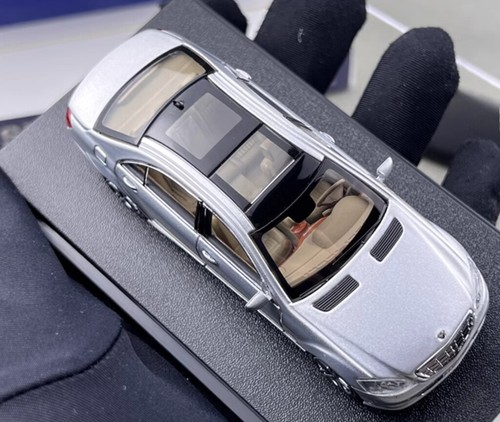 AL SW 1:64 Silver S65L Mk5 W221 Sedan Sports Model Diecast Collect Car ...