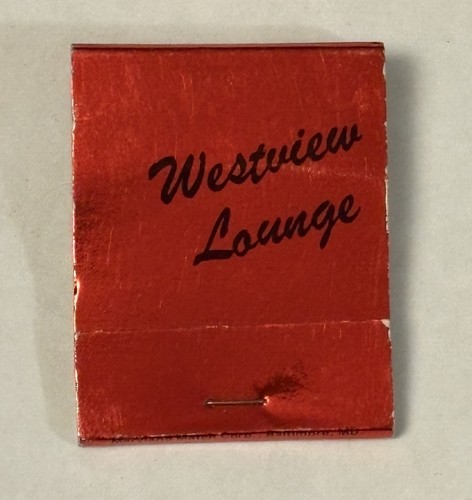 Westview Lounge Restaurant Full Matchbook Baltimore Maryland MD Dinners ...