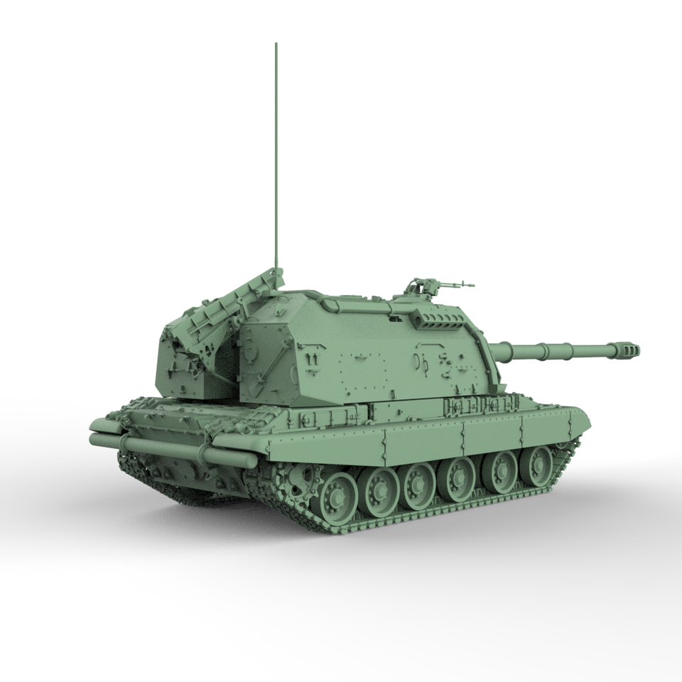 SSMODEL 1/87 HO Scale Military Model Kit Soviet 2S19 Msta-SMain Battle ...