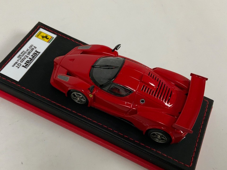1/43 Hand Build model Ferrari Enzo GT in Red on leather base from 2002 ...
