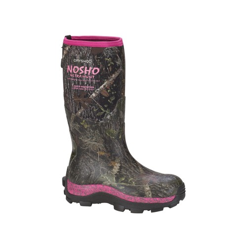 New Dryshod Women's NoSho Ultra Hunt Hi Cut Camo/Pink Boot | eBay