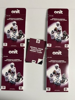 2025 ONIT Texas A&M Aggie Football Packs x4 + Bonus Insert Card | eBay