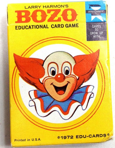 Vintage BOZO Educational CARD GAME Made in USA 1972 USA Larry Harmon's ...