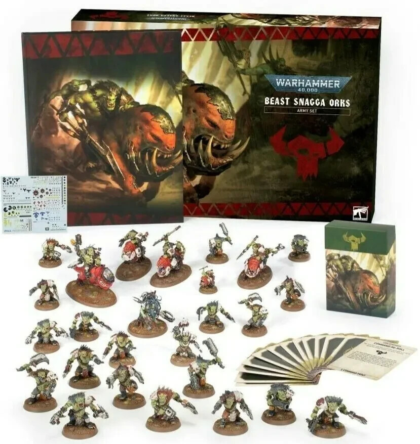 40k Beast Snagga Orks Army Set Box BNIB Ork Snaggas GW Sealed - ReAd ...