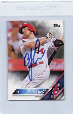 2016 Topps #37 C.J. Cron Angels Signed Auto *J4444 | eBay