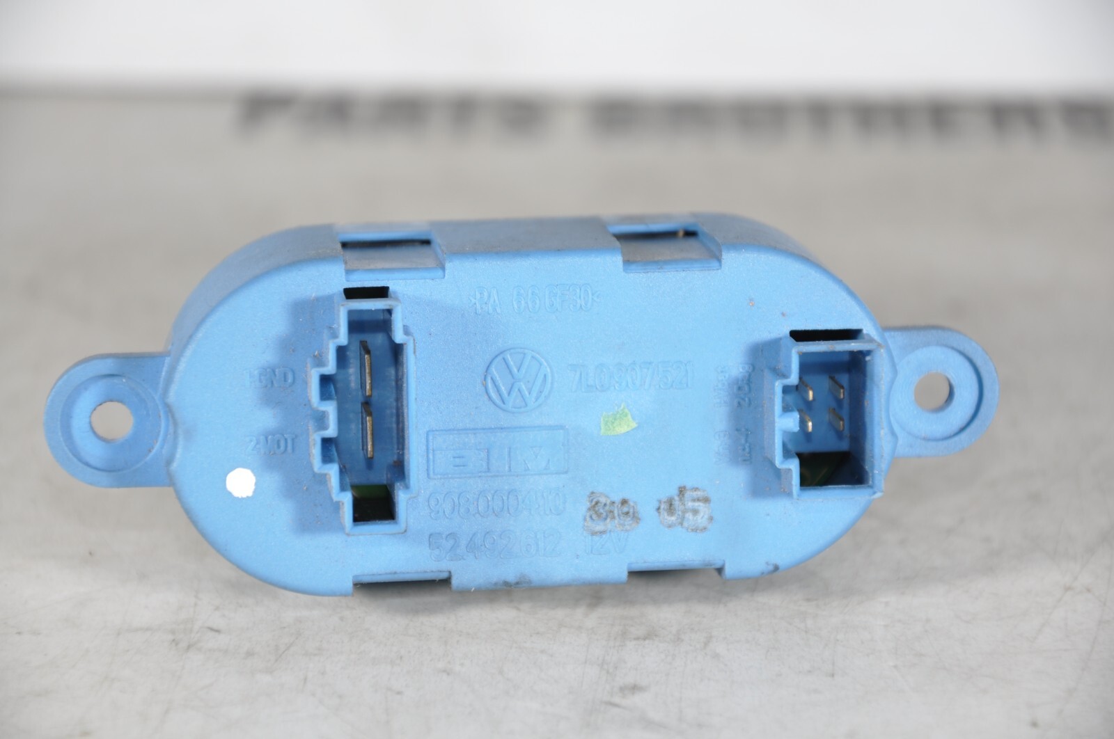 VW VOLKSWAGEN HEATER BLOWER FAN MOTOR RESISTOR REGULATOR 7L0 907 521 ...