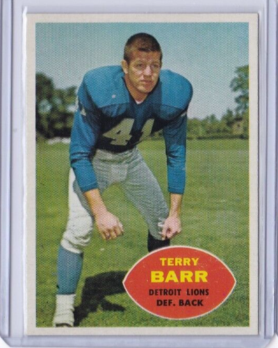 1960 Topps #47 Terry Barr LIONS | eBay