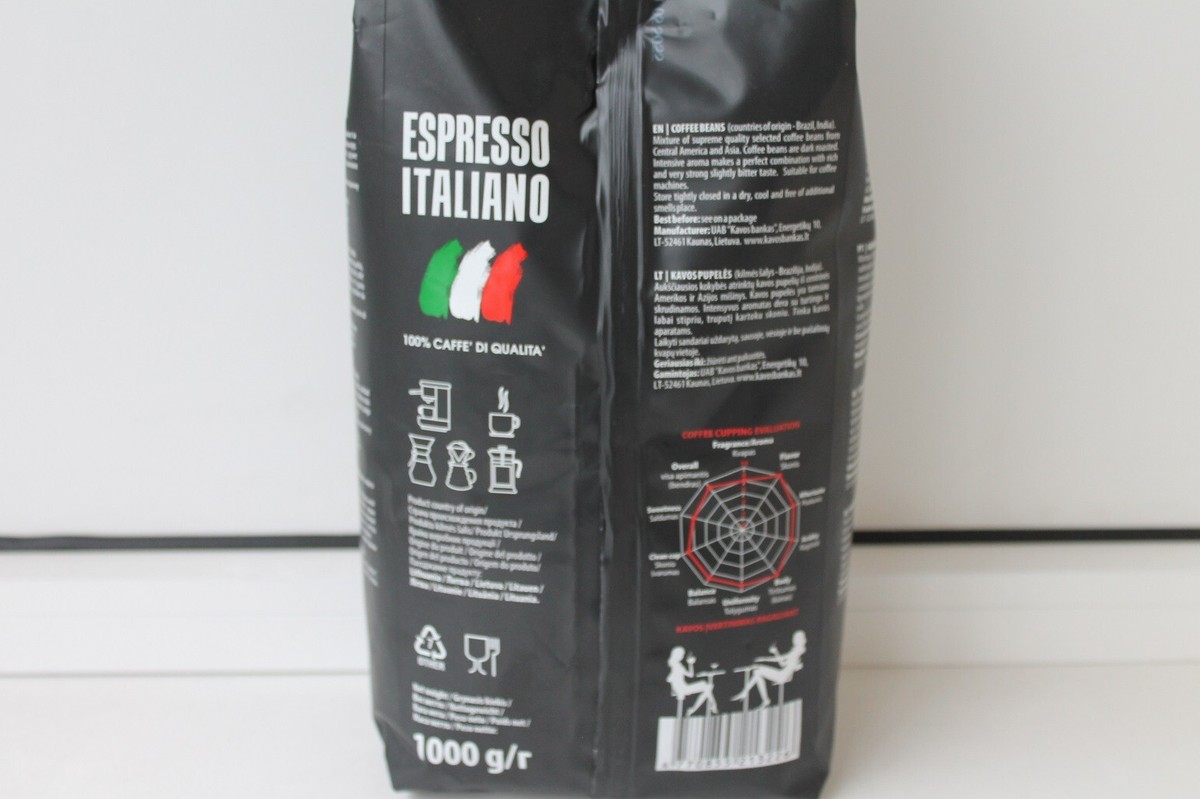 2.2lb Whole Bean Coffee Danesi Caffe Italian Whole Coffee Beans ...