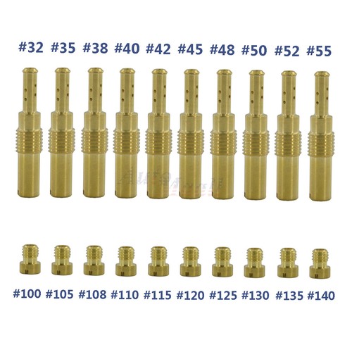 20 PCS Carburetor Main jet kit & Main Slow/Pilot Jet Set For Mikuni PWK ...