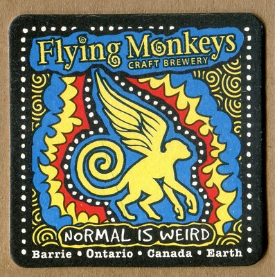 FLYING MONKEYS CRAFT BREWERY Canada MAT BEER COASTER SOUS-BOCK #B | eBay
