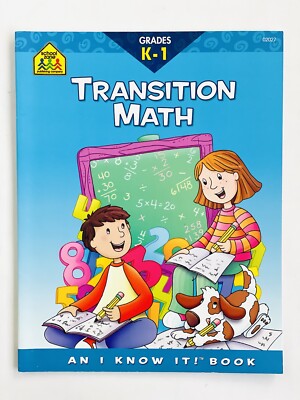 SCHOOL ZONE - TRANSITION MATH WORKBOOK - 32 PAGES, AGES 5 By Joan ...
