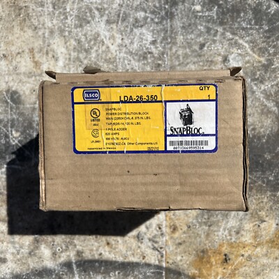 Terminal Blocks - Ilsco Power Distribution Block