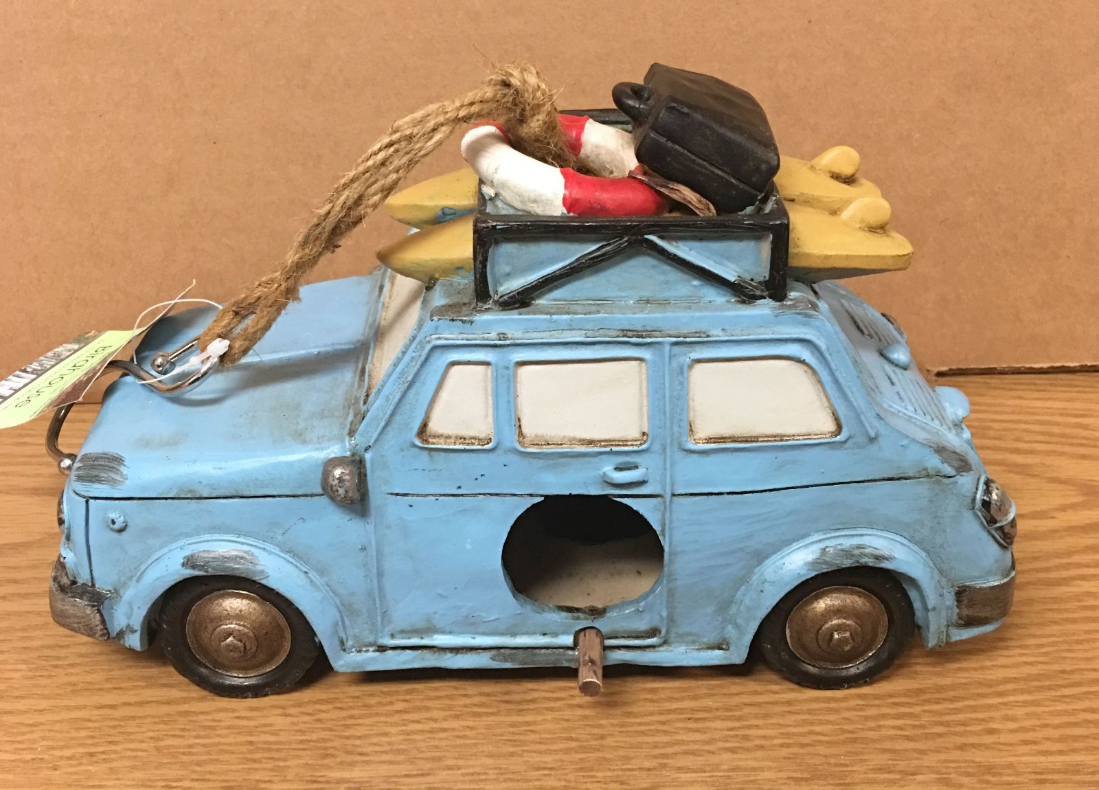 Surfer Car Birdhouse Bird House Beach Blue Retro Garden Yard Decor | eBay