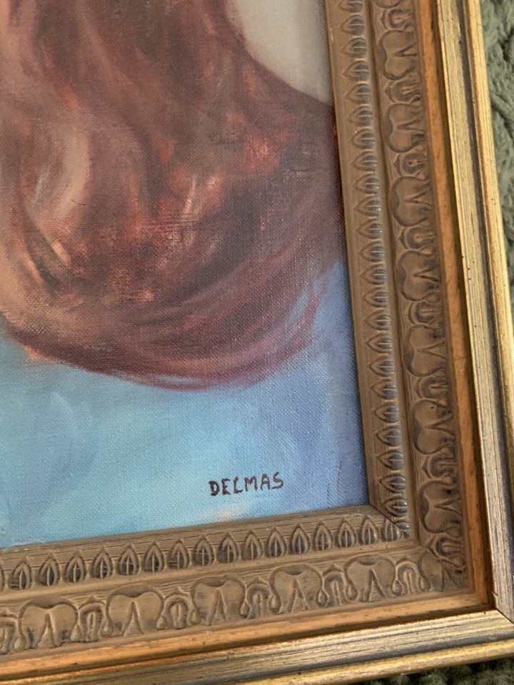 Portrait of a Lady Authentic painting by Delmas Howe | eBay