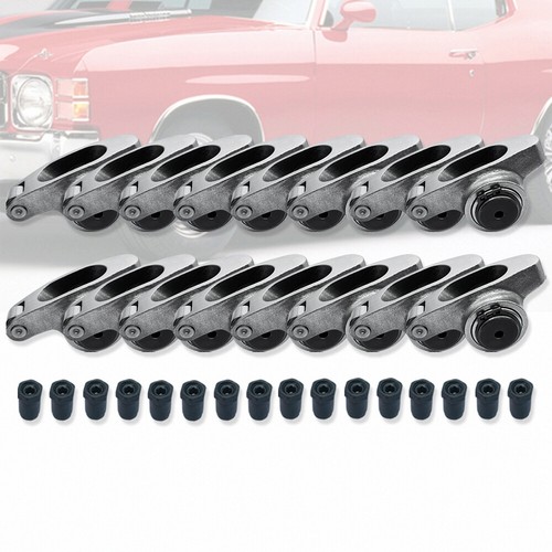 1.6 Ratio 7/16" Stainless Steel Roller Rocker Arm Kit Fits Chevy SBC ...