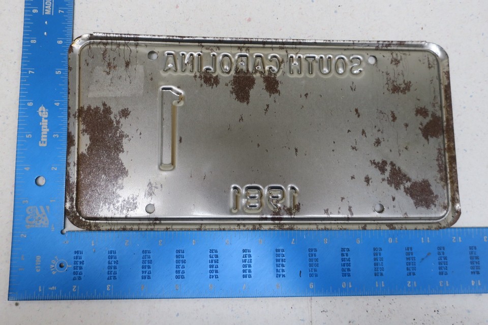 South Carolina SC License Plate Political 1981 Governor Richard Wilson ...