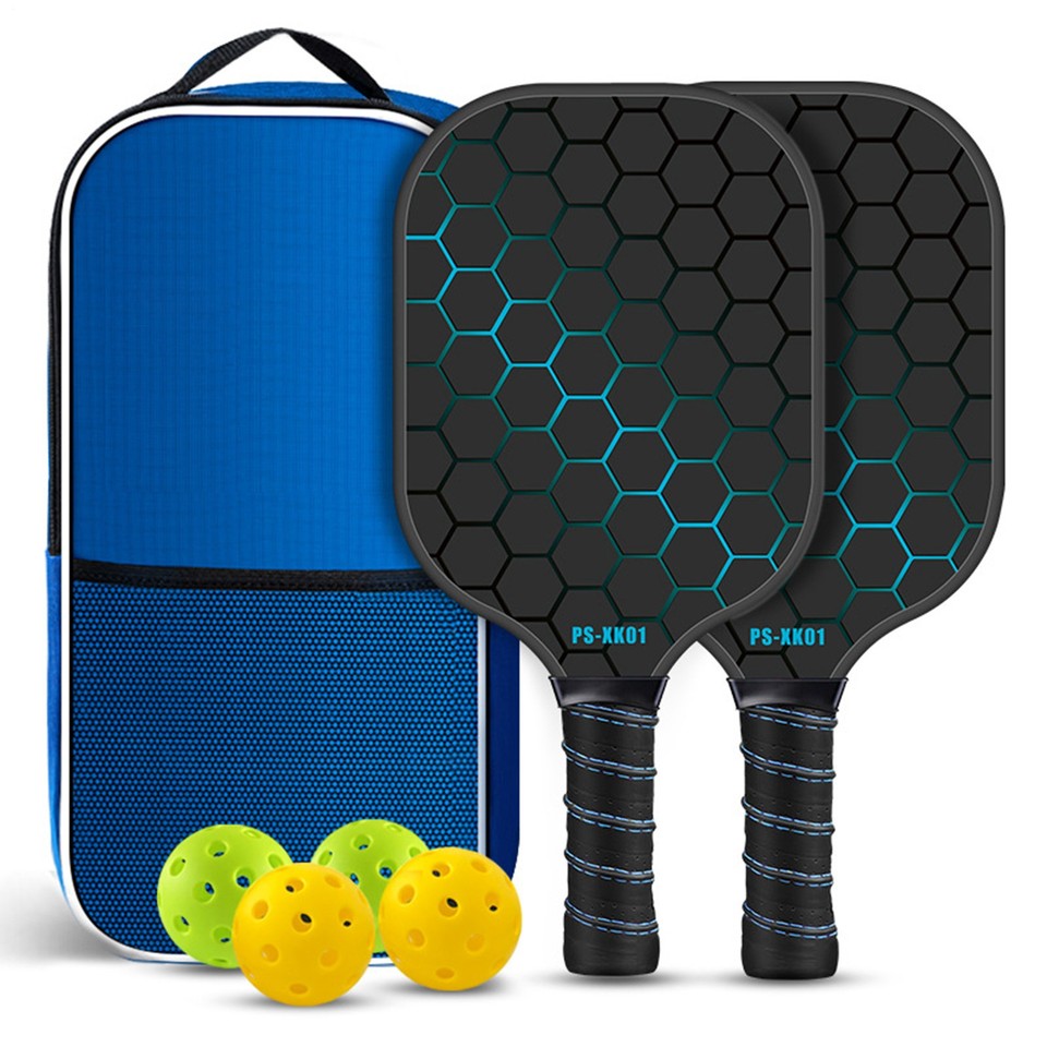 Blue Pickle Ball Paddles And Balls Pickle Ball Kit Paddle Ball Rackets ...