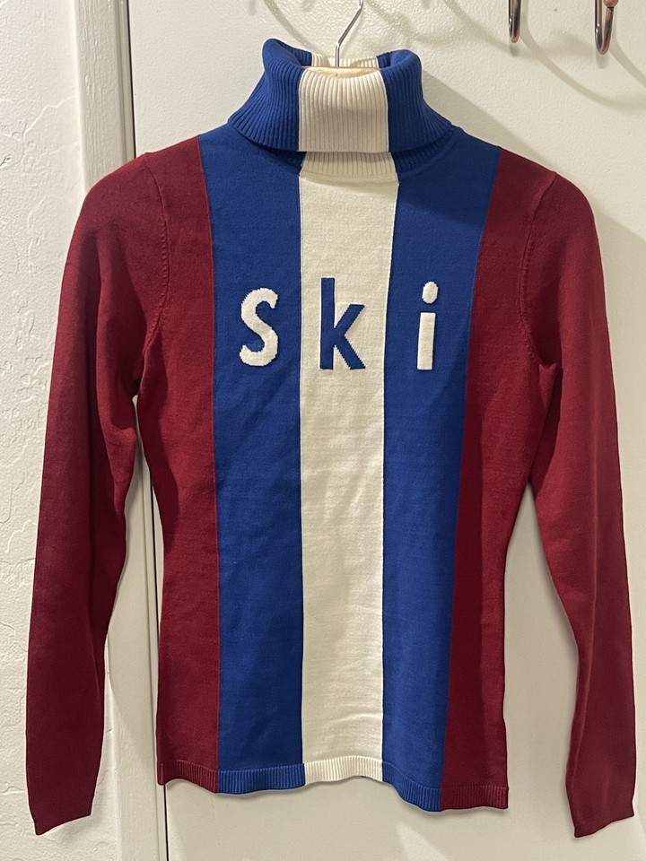 Alp n Rock Ski 1970 Sweater XS Deep Red | eBay