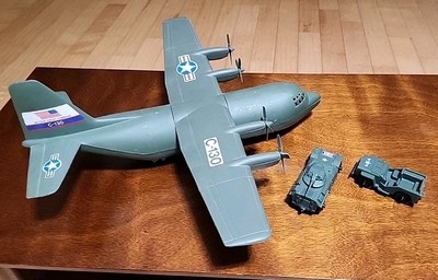 Vintage Tim Mee Toy Hercules C-130 Plastic Toy Airplane Made In USA W ...