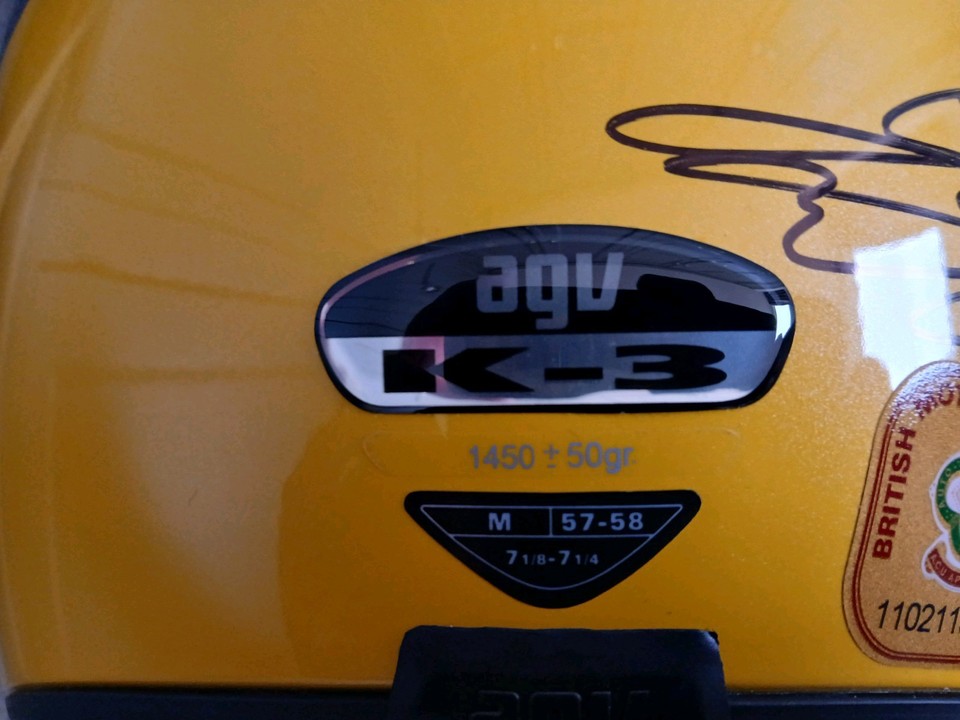 Guy Martin Signed AGV K3 replica Helmet BNIB with stickers | eBay UK