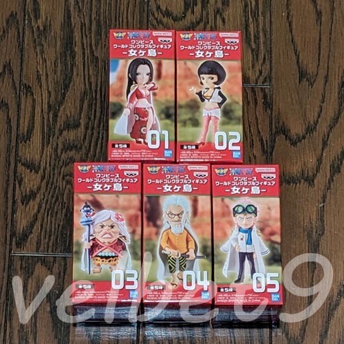 One Piece World Collectible Figures Women s Island All 5 types set ...