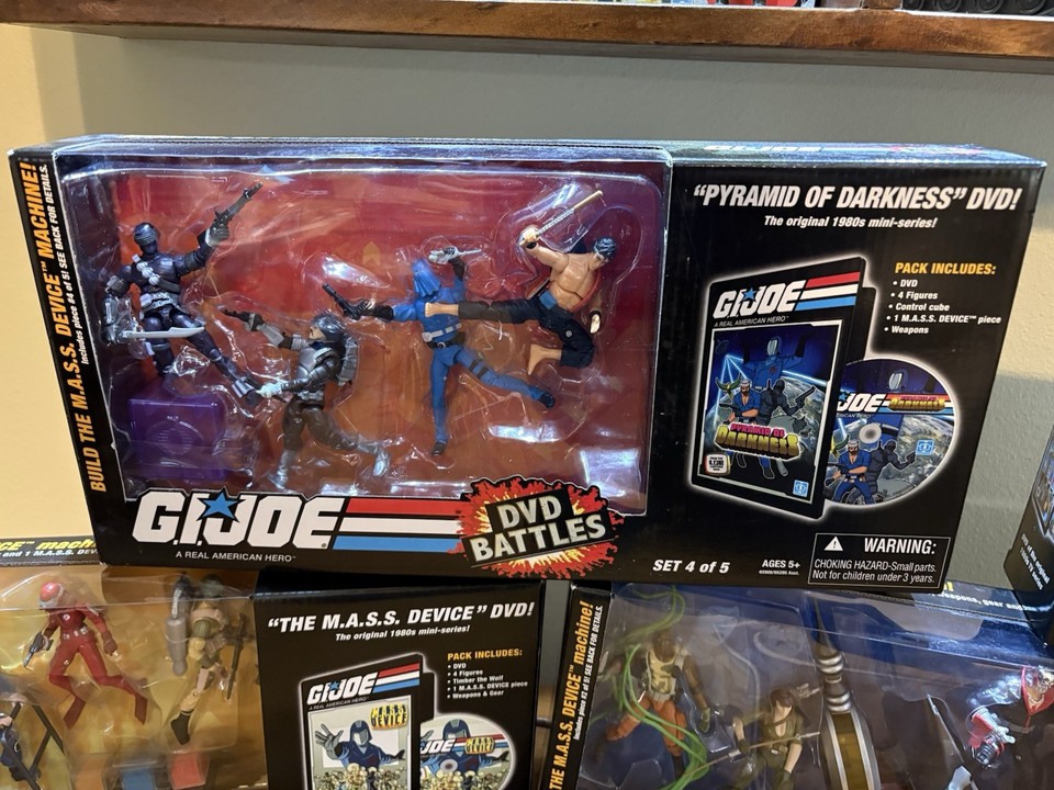 GI Joe 25th Anniversary DVD Battles Sets 1-5 (Complete MASS Device Set ...