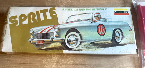 Vintage '60's Lindberg Sprite Convertible Model kit 1:43 Unbuilt | eBay