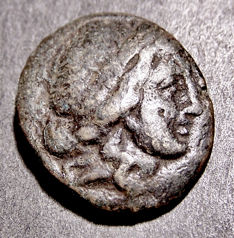 Greek Coin, APOLLO w/ ATHENA Raising Shield/Spear in Thessaly, 17-20mm ...