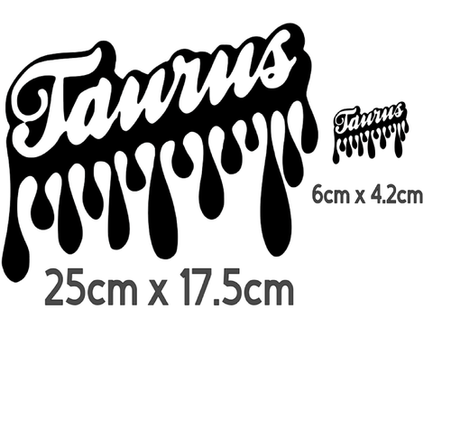 2 X HOROSCOPE STAR SIGN DRIP TAURUS APRIL 20TH TO MAY 20TH IRON ON ...