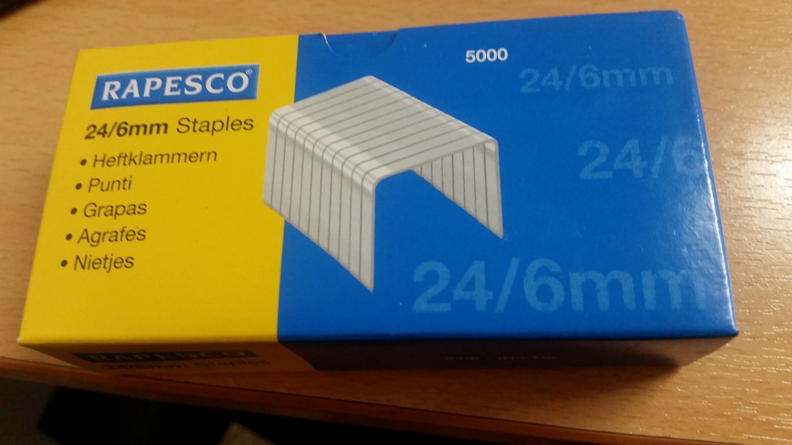 Rapesco 24/6 Staples. Fit Rapid K1, K2, S30, S50 Staplers. S24607Z3 ...