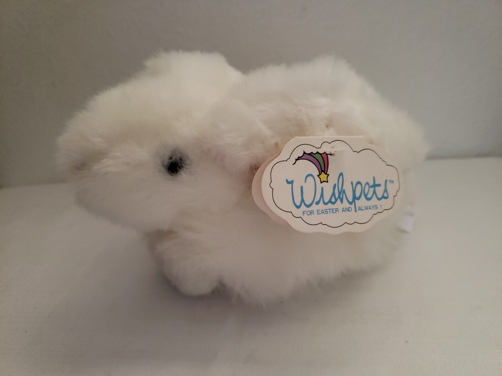 Wishpets Pascual White Bunny Rabbit Plush Stuffed Animal Ears Fluffy ...