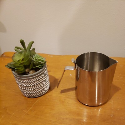 Vintage , good cook ,Milk Frothing Pitcher Latte Cup - Stainless Steel ...