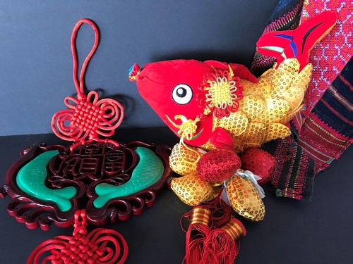 Chinese Good Luck Fish Wall Hangings X 2 …Chinese good luck charms | eBay
