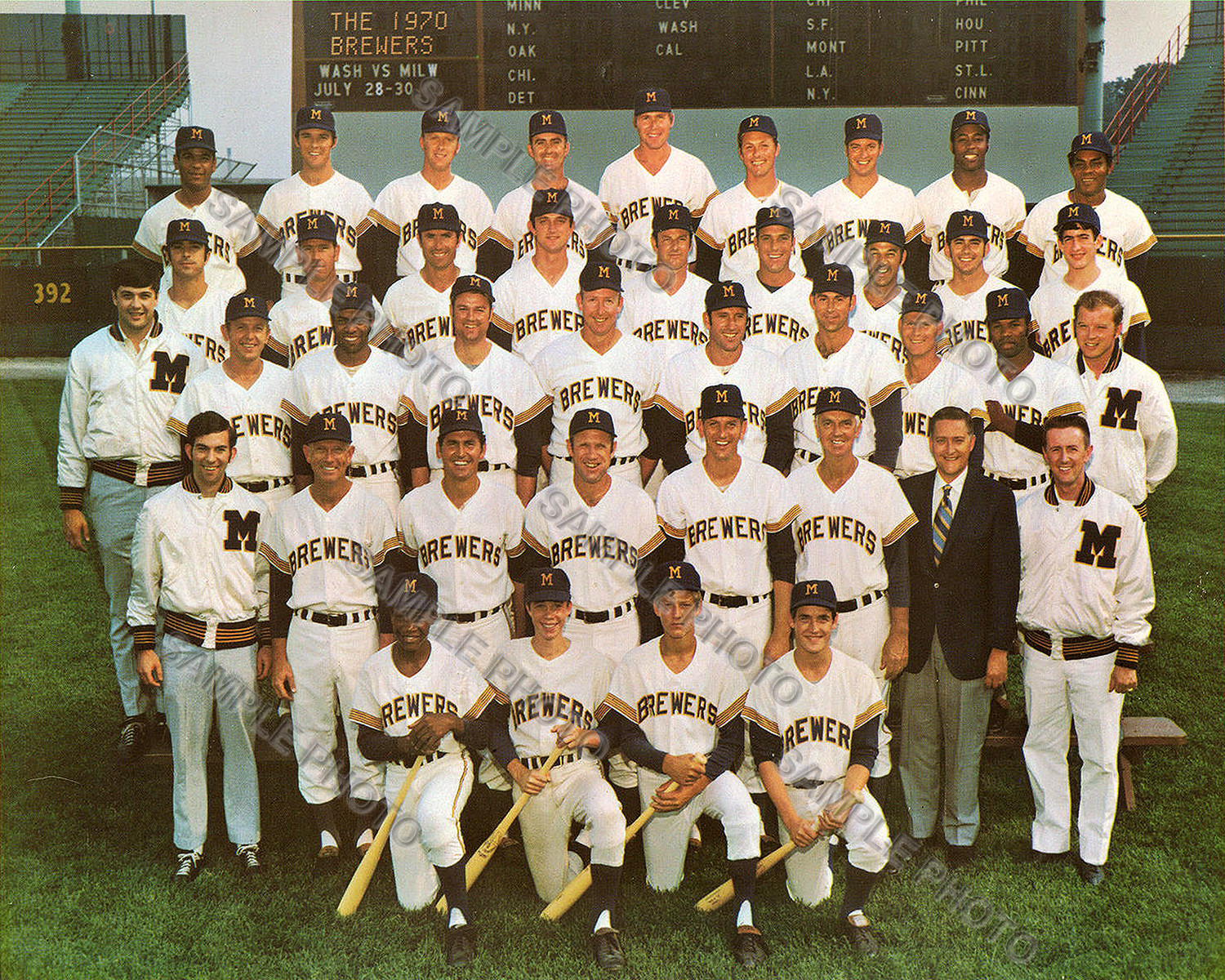 1970 MILWAUKEE BREWERS MLB INAUGURAL FIRST YEAR 8X10 TEAM PHOTO | eBay