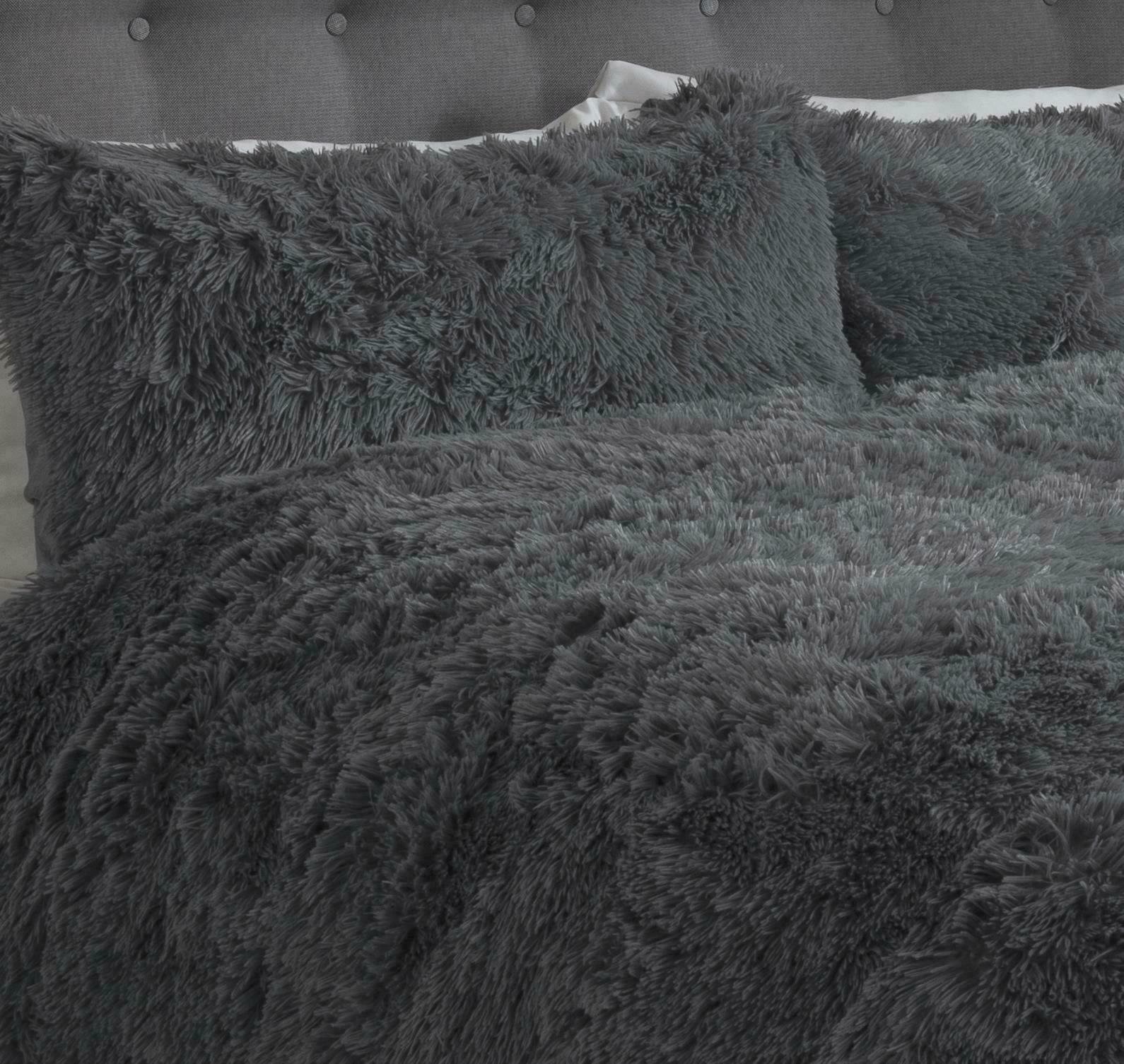 Snuggle Duvet Cover Set Super Soft Fluffy Quilt Sets Warm Cosy Winter ...