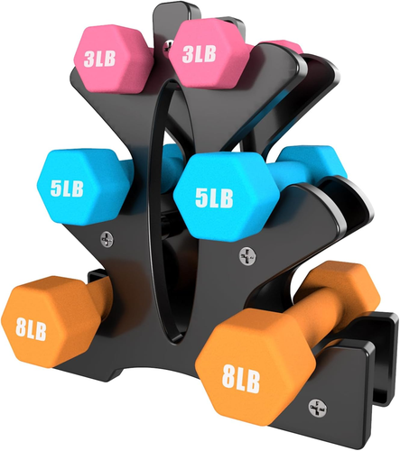 Weights Dumbbells 10 Colors Options Compatible with Set of 2 Neoprene ...