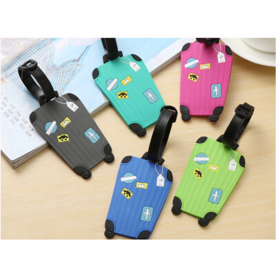 Fashion Suitcase Shape Luggage Tags Cute Holiday Labels Travel Bag ...