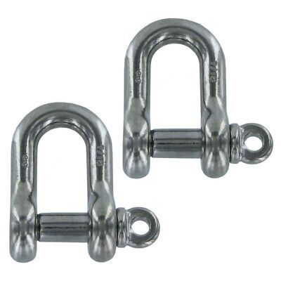 7/16" Screw Pin Chain Shackle Stainless Steel - 2 Pack | eBay