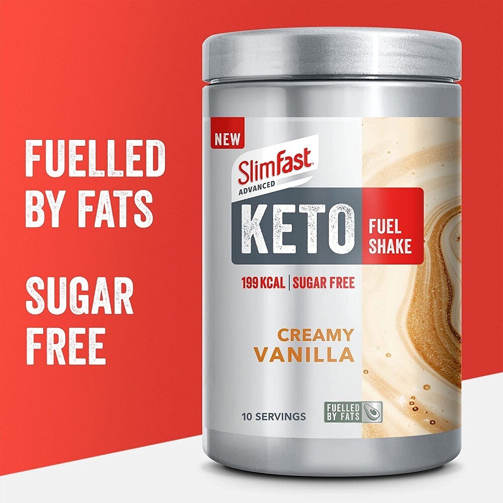 SlimFast Advanced Keto Fuel Shake Creamy Vanilla, 320g Free Fast ...