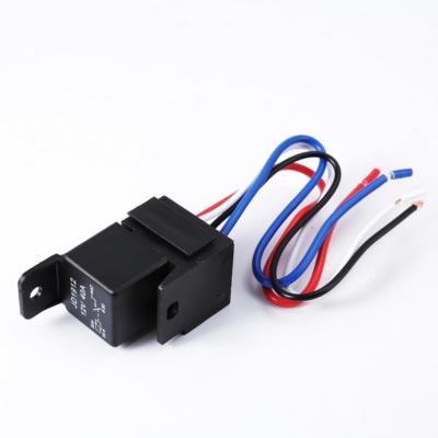 Car Auto DC 12V Volt 30/40A Automotive 4 Pin 4 Wire Relay&Socket 30amp ...