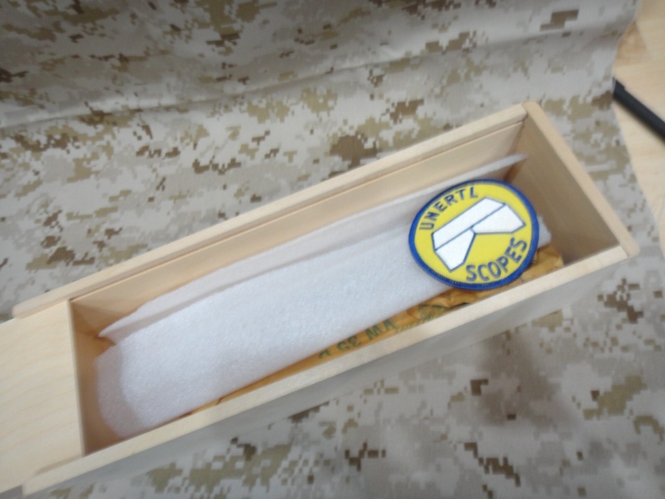 Authentic Unertl USMC Sniper 10X Tactical wood scope box ultra rare ...
