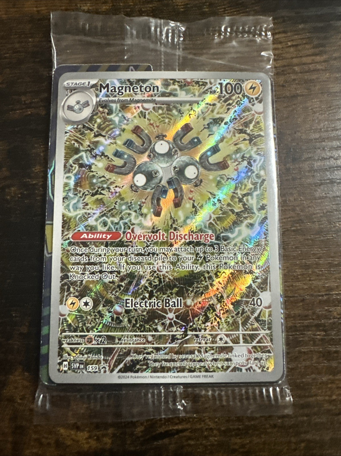 Pokémon TCG Magneton SVP 159 Black Star Promo Surging Sparks Sealed W ...