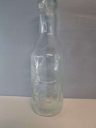 Vtg Absolutely Pure Milk Jug Clear Glass | eBay