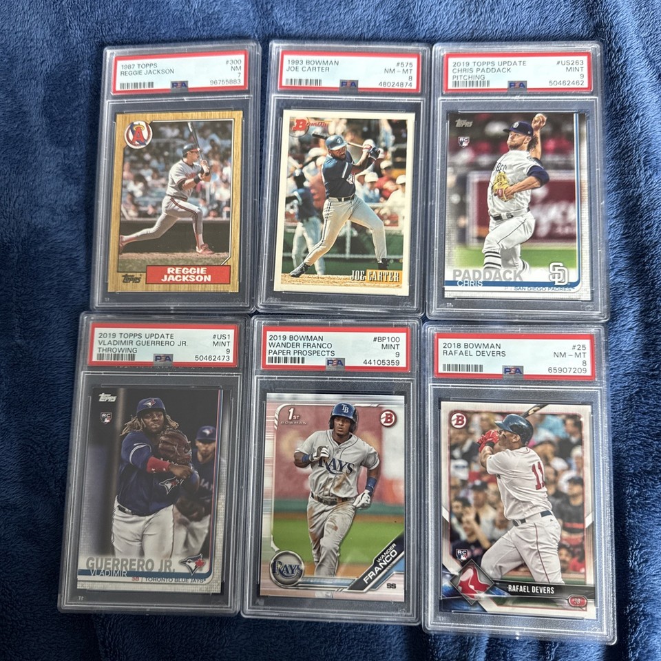 Lot of 48 PSA baseball cards PSA graded 8, 9 & 10 from 1987 to 2025 | eBay