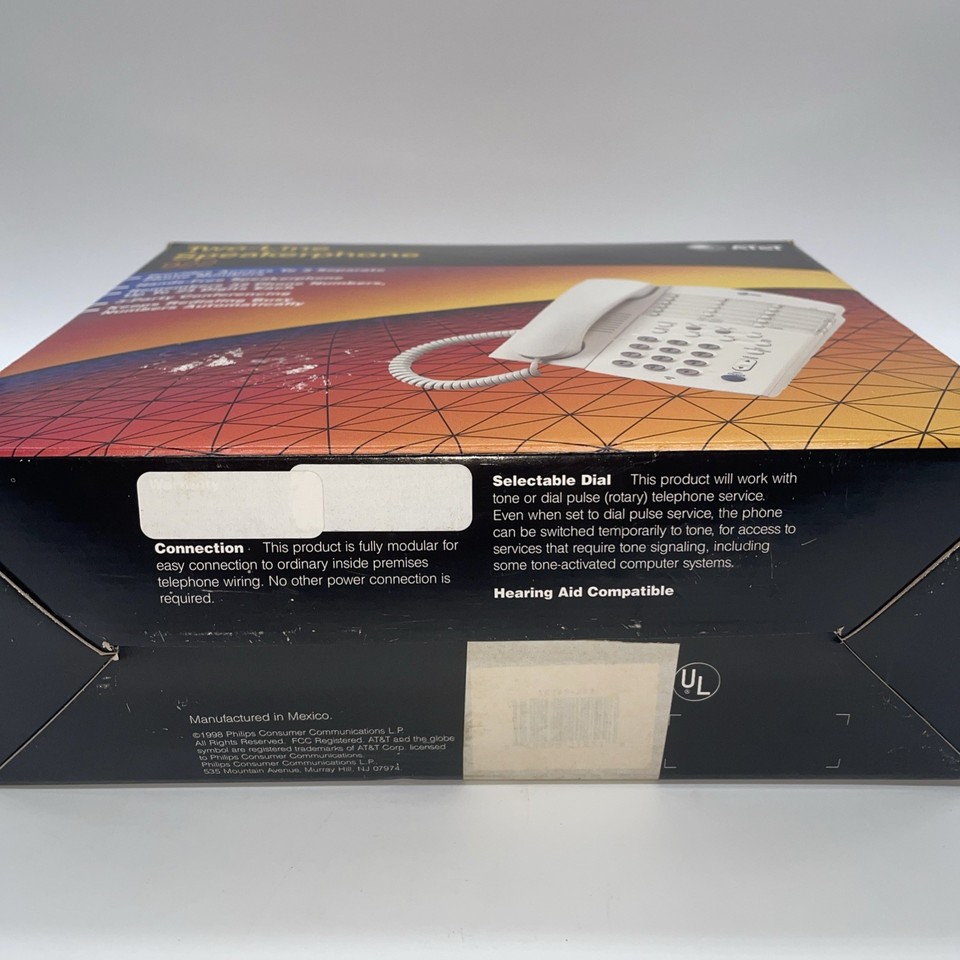 Vintage AT&T Speakerphone 922 Landline Office Corded Phone 1998 Two ...